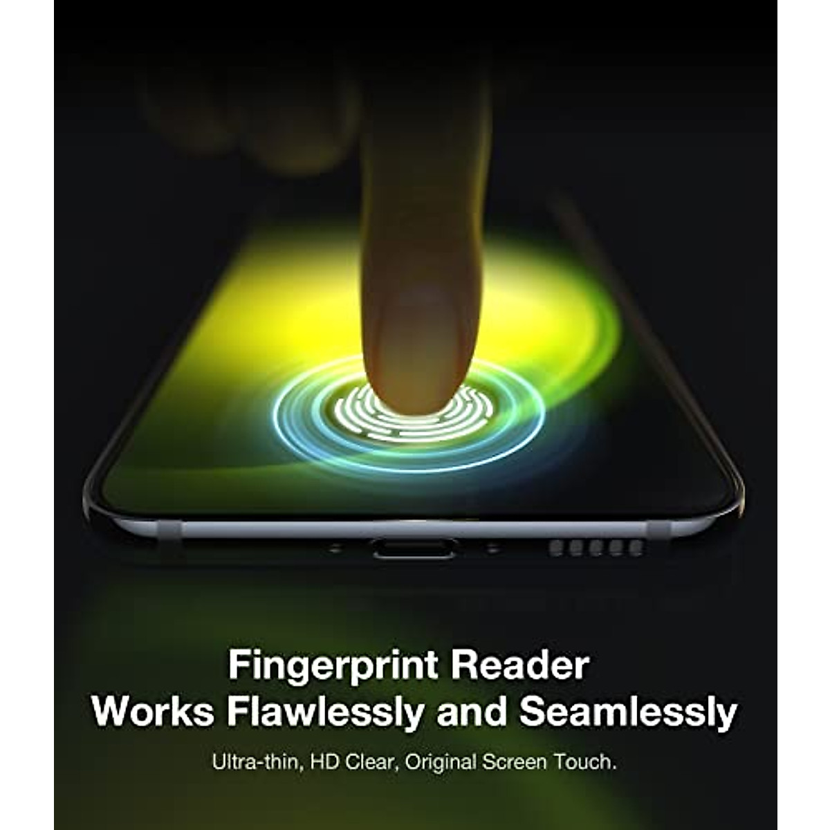 UltraGlass Only for Samsung Galaxy S23 Screen Protector [Military SGS Shatterproof] Fingerprint Compatible for Samsung Galaxy S23 Tempered Glass [UNBREAK TOP 9H Glass & Longest Durable] 2 Packs