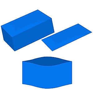 Blue Shrink Bands, 200 PCS Blue Perforated Heat Shrink Wrap Bands for Bottles, Jars Fits 3/4" to 1" Diameter