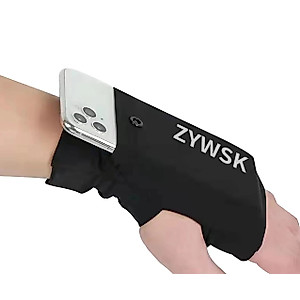 ZYWSK Wrist Cell Phone Holder for Running, Phone Armbands, Wrist Wallet for Men and Women, iPhone Armbands, Wrist Strap, Running Band for Workout, Outdoor, Sports, Small Items (M)