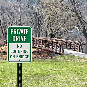 SmartSign “Private Drive, Add Your Custom Wording Here” Customizable Sign | 12" x 18" Aluminum