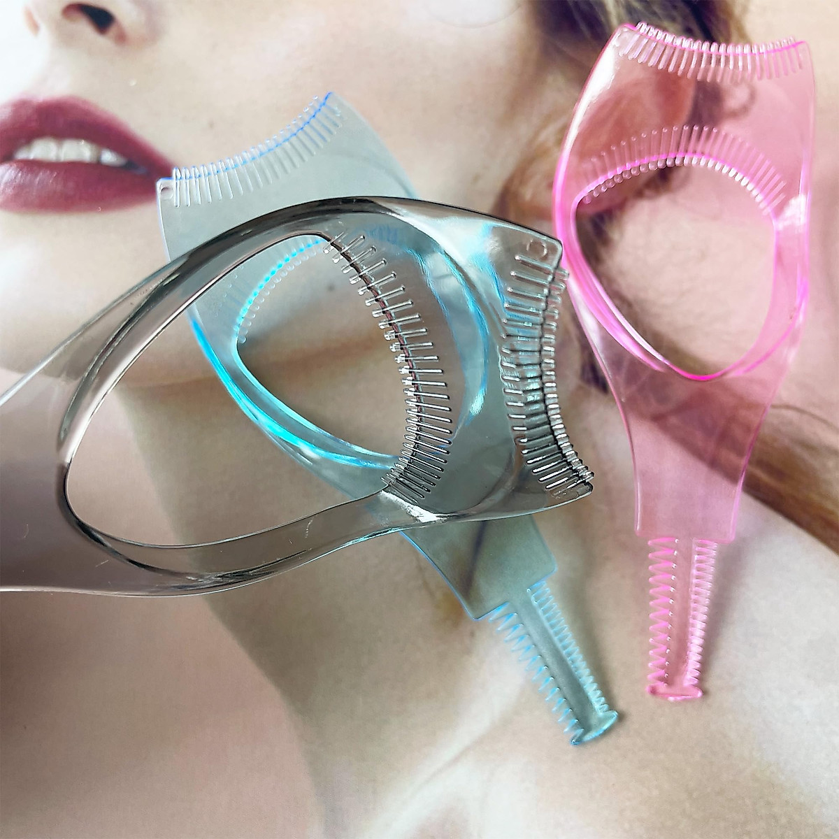 Mascara Shield Guard YASNAI 3PCS Lash Guard Eyelash Applicator Mascara Guard 3 in 1 Upper Lower Mascara Applicator Tool Lash Buddy