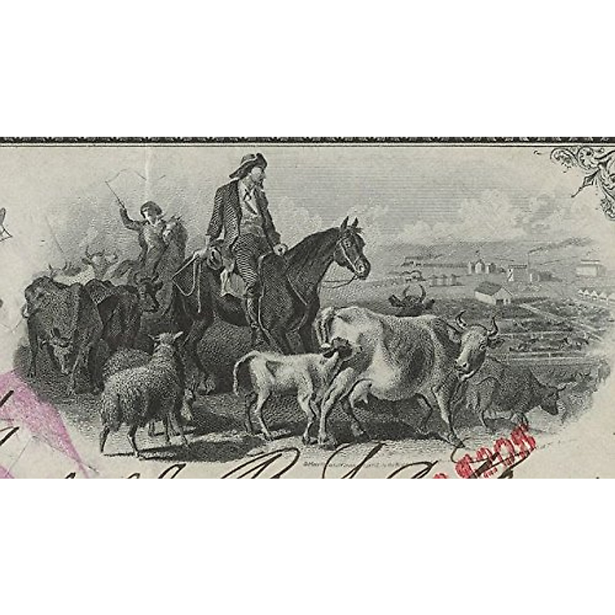 1892 PAIR of 2 RARE and SUPERB 1892 GIRARD (ERIE) PA BANK DRAFTS w FINE OBSOLETE CURRENCY VIGNETTES and NOTEWORTHY AUTOGRPAH! CV $100 Payable at Chase Bank! XF-AU or better