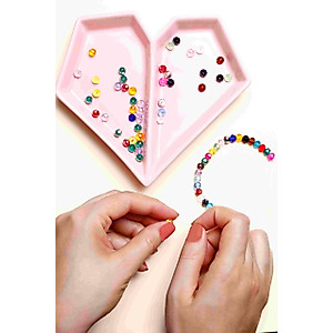 Incraftables Crystal Beads for Bracelets 1200pcs 24 Colors. Bicone Crystal Glass Beads for Jewelry Making Bulk (6mm). Best Faceted with Elastic String. Small Bead Bracelet for DIY Crafts