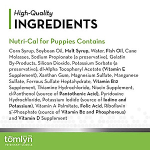 Tomlyn High Calorie Nutritional Supplement (Nutri-Cal®) for Puppies, 4.25 ounce (2 Pack)