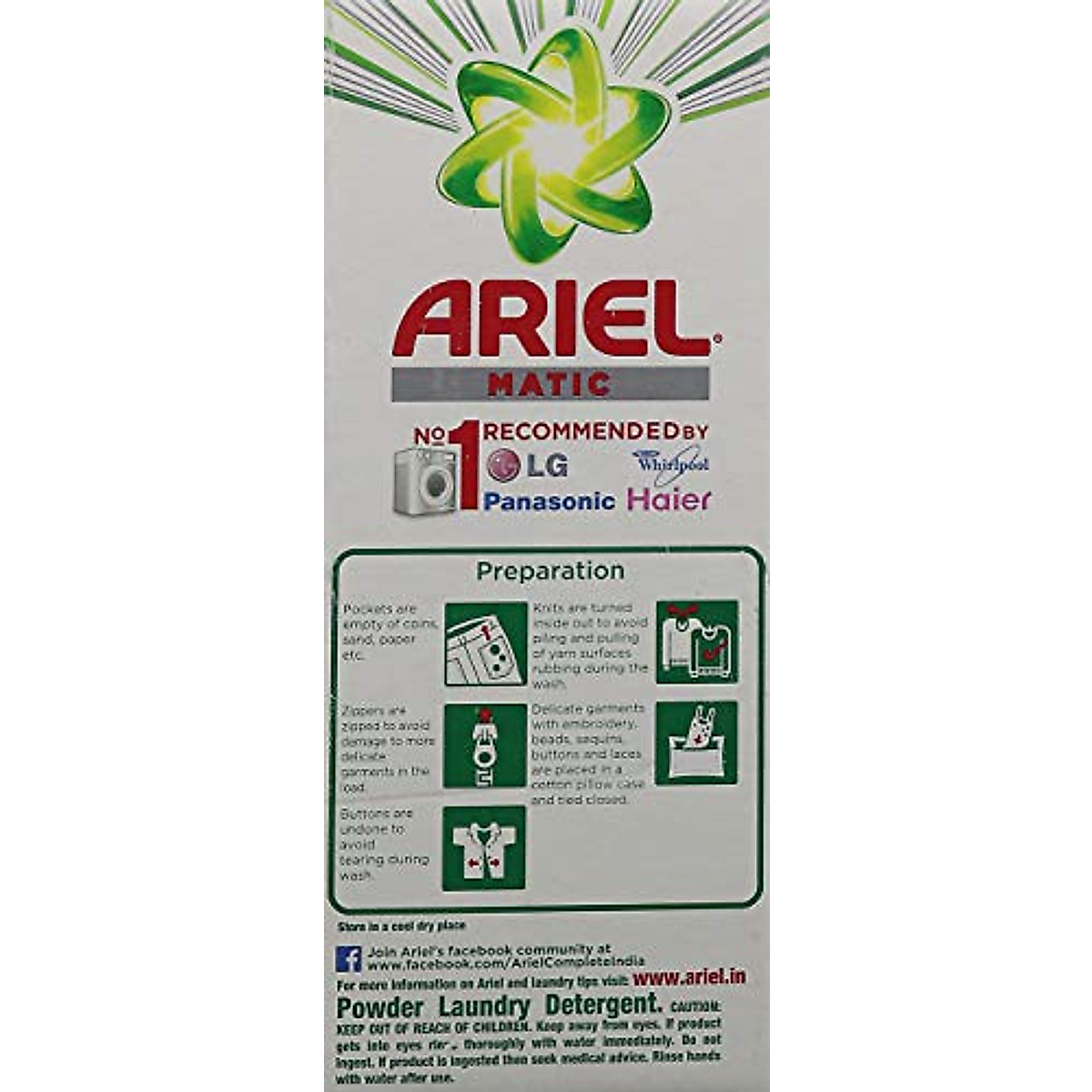 Ariel Matic Front Load Detergent Washing Powder - 1 kg
