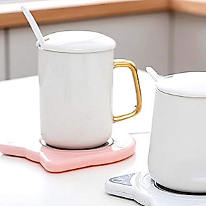 DOITOOL Cat Thermostat Coaster Drink Cup Warmer Cup Warmer for Desk Cup Warmer for Tea Desk Cup Warmer Coffee Mug Heater Drinks Cup Warmer for Coffee Insulation Tray Heating Office Abs