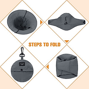 White Bucket Hat Men Sun Hat Golf Bucket Hat with Strings Summer Beach Hiking Fishing Hat for Men White Hat with Brim