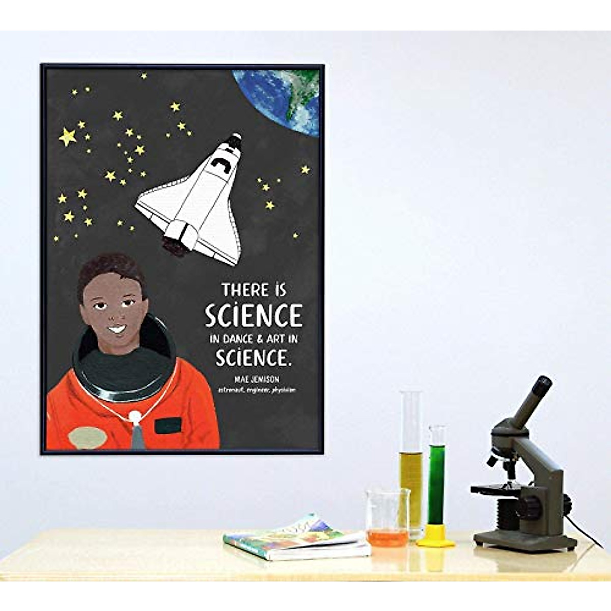 STEM Scientists and Mathematicians Inspirational Quote 8 Poster Set. Fine Art Paper, Laminated, or Framed. Multiple Sizes Available for Home, Office, or School.