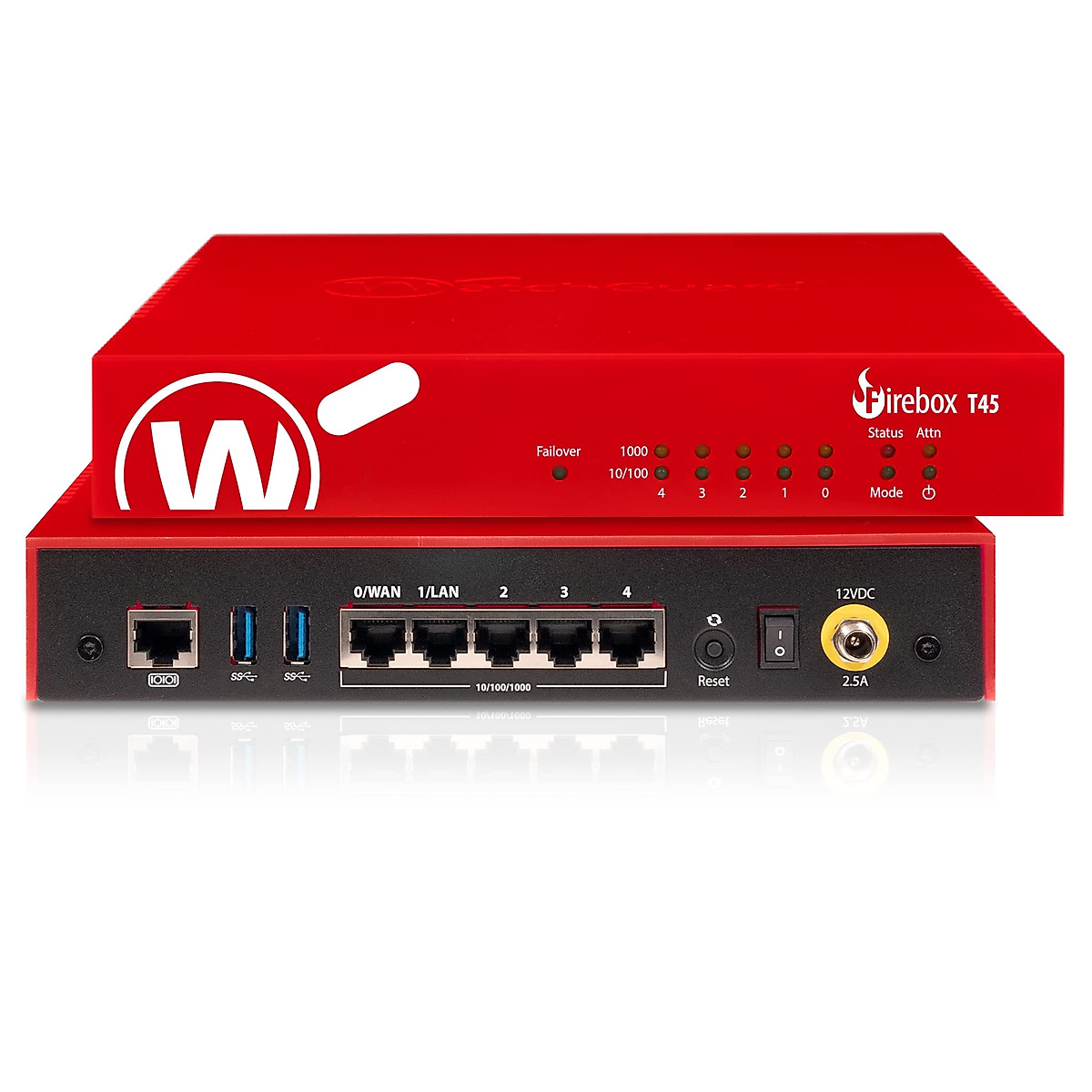 Trade Up to - WatchGuard Firebox T45 Network Security Appliance with 3 Year Total Security Suite License - Advanced Firewall, VPN, Intrusion Prevention (WGT45673)