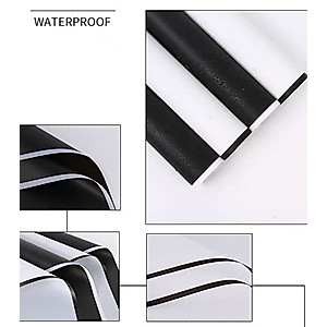 20 Counts 4 Styles Black White Waterproof Florist Bouquet Paper Packaging Paper,Fresh Flowers Wrapping Paper with Border 23"with 48 Yards 1/2"Fabric Ribbons,Gift Packaging for Birthday Holiday Wedding