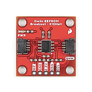 SparkFun Qwiic EEPROM Breakout - 512Kbit - Extra Storage Space for Any Project - Three Address Jumpers - Write Protection - Non-Volatile Memory - Qwiic connectors no Soldering Required