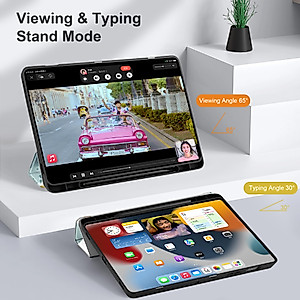 Yebiseven Case for Samsung Galaxy Tab S8 2022 & S7 2020, Shockproof Tablet Case for Samsung Tab S8/S7 11 inch with Auto Sleep/Wake & Trifold Stand & Soft TPU Back Cover, Peonies Flowers