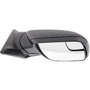 Kool Vue Passenger Side Power Non-Heated Mirror for Ford Explorer 2011-2015 Manual Fold With Spotter Glass; Without Signal Light, Memory & Puddle Lamp Textured