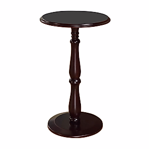 Kings Brand Furniture - Dark Cherry Finish Wood Plant Stand Accent Side End Table