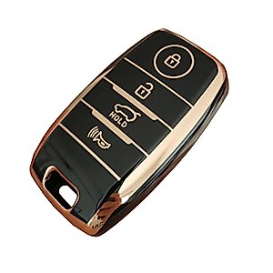 QIXIUBIA for Kia Key Fob Cover Shell Protector Case Keyless Remote Smart Key Holder Fit for Kia Soul Carnival Sedona NIRO Sorento Sportage Rio Forte Optima Cerato Koup