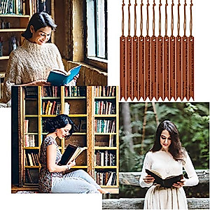 ZIZZON Christian Bible Verses Leather Bookmarks Handmade Page Markers Inspirational Christian Gift for Men Women Book Lovers 16 Pieces