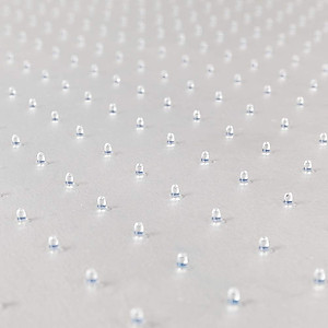 Kuyal Carpet Chair Mat, 48" x 36" PVC Home Office Desk Chair Mat for Floor Protection, Clear, Studded, BPA Free Matte Anti-Slip (36" X 48" Rectangle)