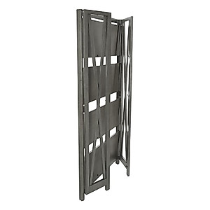 OSP Home Furnishings Hillsboro 5-Shelf Bookcase, Grey Wash