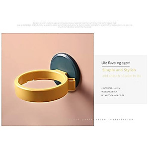 FREE Hair Dryer Holder,Wall Mounted Hair Tool Organizer , Blow Hair Dryer Holder,Hair Accessories Organizer, No Holes Hair Dryer Storage Rack for Bathroom Toilet(Black)