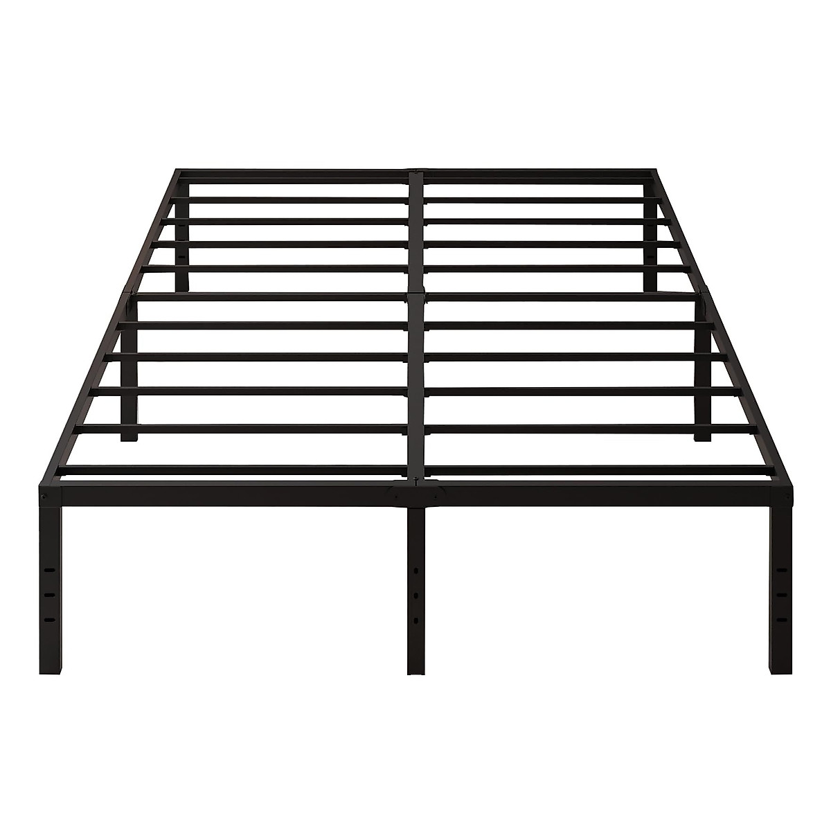 caziwhave Bed Frame Queen Size 18 Inch High Max 3500 lbs Heavy Duty Metal Mattress Foundation Platform Sturdy Steel Slat Support Queen Bed Frames No Box Spring Needed Easy to Assembly