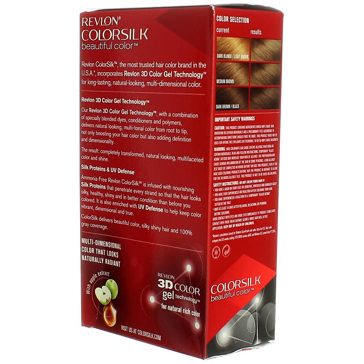 Revlon ColorSilk Beautiful Color 41 Medium Brown 1 ea (Pack of 3)