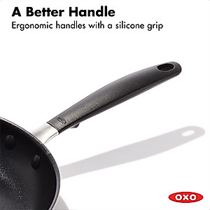 OXO Frying Pan, Non Stick Magneto Induction Pan - Induction & Oven Safe Cookware - 30 cm, Black