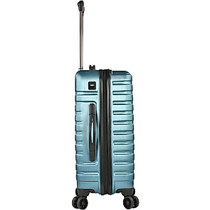 MACNAS Boren Polycarbonate Hardside Rugged Travel Suitcase Luggage with 8 Spinner Wheels, Aluminum Handle, Teal, Carry-on 22-Inch, USB Port