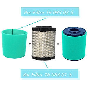 Arpisziv EZT740 EZT750 Air Filter Fit For Koh-ler EZT715 EZT725 ZT710 ZT720 ZT730 ZT740 Confidant Gasline Engine Replacement 16 083 01-S