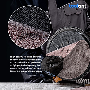 toolant Mesh Abrasive 9 inch Drywall Sander Sandpaper, Dust-Free Hook and Loop Drywall Sanding Disc (80-320grit)/10pcs
