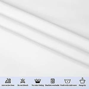 10 Pack Polyester Tablecloth, 60 x 102 Inch White Polyester Table Cloth for 6 Feet Rectangle Tables, Stain and Wrinkle Resistant Washable Table Cover for Kitchen Wedding Banquet Restaurant Party