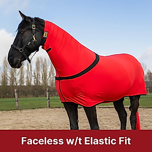 RESISTANCE Premium Horse Sleazy Full Body Slicker with Full Zipper & Faceless Horse Care Sheet