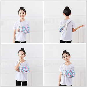 Ledhlth Butterfly Kids Arm Sling for Girls Pretty Toddler Shoulder Sling for Shoulder Injury Cute Children Wrist Sling for Broken Arm Padiatric Elbow Sling for Torn Rotator Cuff (Kids L)