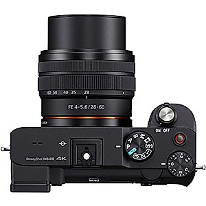 Sony Alpha a7C Compact Mirrorless Camera with FE 28–60 mm F4–5.6 Lens, 2 X Extra LI-ION Batteries, 64GB SDXC Card, Backpack, Handy Case, Tripod,+ More