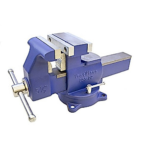 Yost Vises 855-D2 Industrial Grade Reversible Vise, 5.5", Blue
