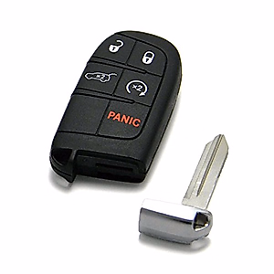 Mopar OEM Dodge Keyless Entry Remote Fob 5-Button Smart Proximity Key (FCC ID: M3N-40821302 / P/N: 68150061)