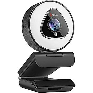 Streaming Webcam with Light - 1080P Autofocus HD USB Gaming Web Camera with Microphone for Computer Laptop Angetube Digital Zoom PC Camera for Desktop|Mac|Windows|Xbox|Twitch|Skype|Google Meet|Zoom