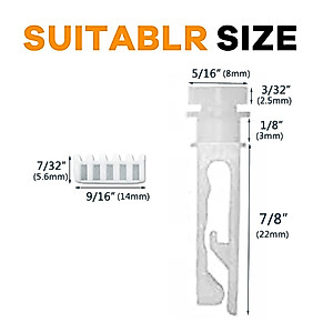 Smatagee 12Sets Vertical Window Blind Stem and Gear for Vanes Carrier of 3-1/2" or 5" Vertical Blinds Components Used for Headrail,Carrier Stem Vertical Blinds Curtain Accessories