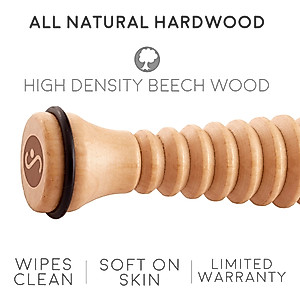 Body Back Wooden Foot Roller, Foot Massager for Plantar Fasciitis, Stress Relief, Relaxation