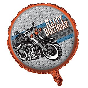 Cycle Shop Happy Birthday Foil Balloon