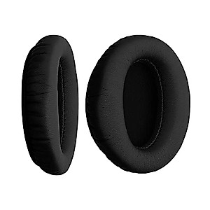 kwmobile Ear Pads Compatible with Cowin E7 Active Noise Cancelling Earpads - 2X Replacement for Headphones - Black