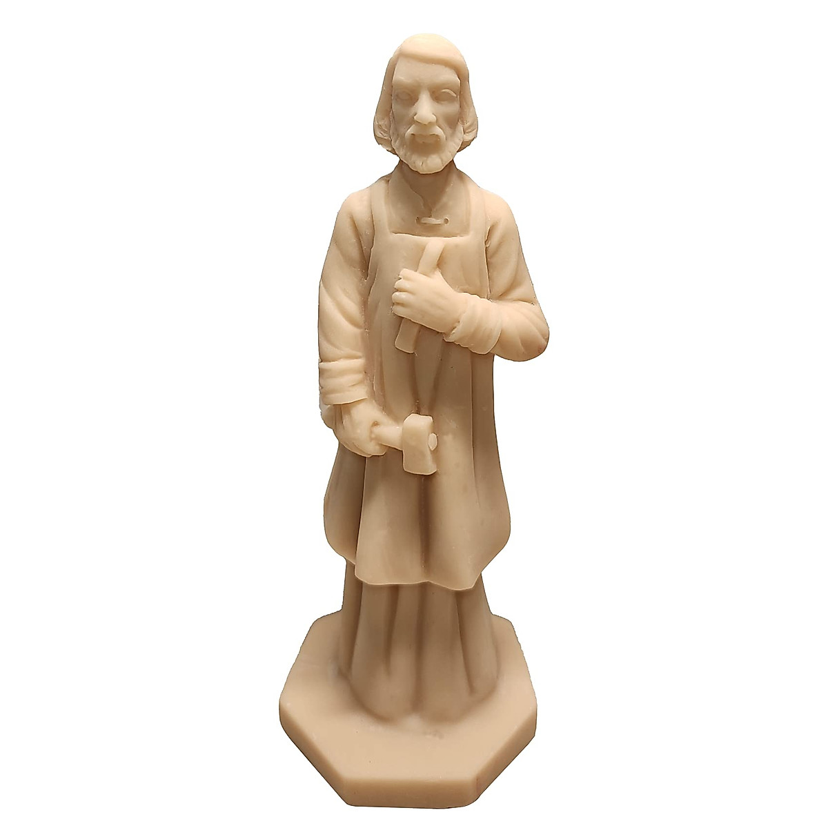 Cyberlight St Joseph Statue for Selling House Kit Resin Saint Joseph Figurine for Protecting Home with Instruction Card and House Prayer Complete Set (Beige)