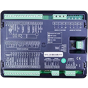 YFYIQI Generator Set Controller Automatic Start/Stop Genset Controller Auto Start Module with Waterproof Security Level IP55 Short Message Service Function Schedule Control