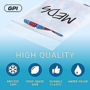 GPI Pack of 100 1.5" x 2" CLEAR PLASTIC RECLOSABLE ZIP JEWELRY BAGS - Bulk 2 mil Thick Strong & Durable Poly Baggies With Resealable Zipper Top Lock & write-on white block, for storage & shipping
