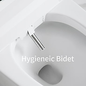 WinZo Smart Toilet with Tankless and Bidet Built In, Auto Open and Close, Auto Flush, Foot Sensor Operation, Integrated Multi-function Remote Control,One Piece Elongated Modern Bidet Toilet