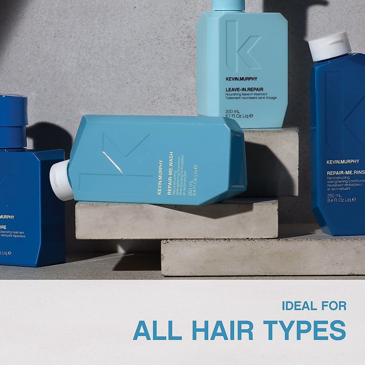 KEVIN.MURPHY REPAIR-ME.WASH - Moisturising Hair Repair Shampoo - Hydrating Frizz Control Shampoo - Sulphate & Paraben Free Hair Care - 250 mL / 8.4 fl oz