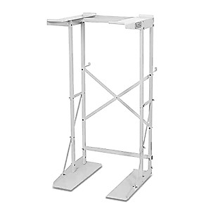 BLACK+DECKER BWDS Washer Dryer Stacking Rack Stand, White & Panda 110V 850W Electric Compact Portable Clothes Laundry Dryer with Stainless Steel Tub Apartment Size 1.5 cu.ft