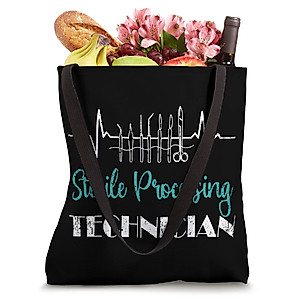 Sterile Processing Technician Tech Week Heartbeat EKG Tote Bag