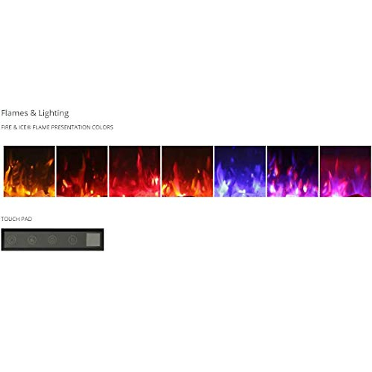 Amantii SYM-50-BESPOKE Symmetry Series Bespoke 50-Inch Built-in Electric Fireplace with Remote, Birch Log Media, Black Steel Surround