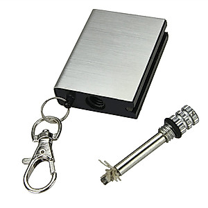 ETOPSTECH 5 Pcs Emergency Survival Camping Fire Starter, Flint Metal Match, Lighter for Outdoor,Lighter Fluid Permanent Matchbox, Forever Lighter Set, Keychain Unlimited Portable Waterproof