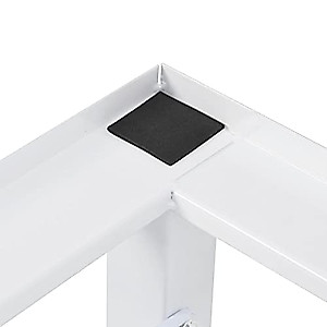 NusGear Washing and Drying Machine Pedestal with Pull-Out Shelves White , Material: Steel -196